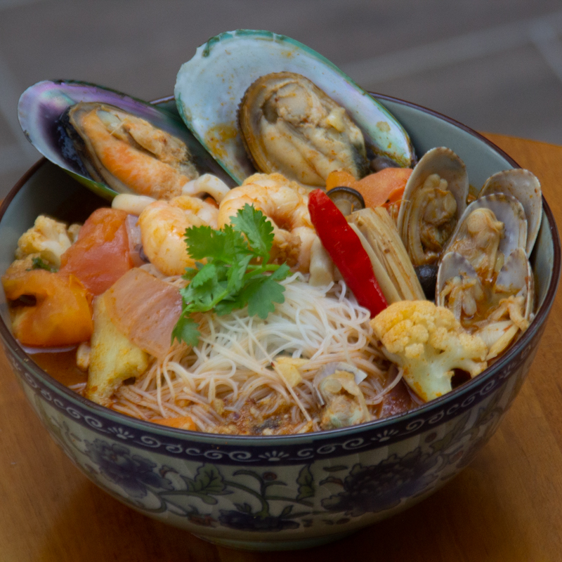 Seafood Tom Yam Mee Hoon Soup – Expressoul Seafood Tom Yam Mee Hoon Soup – Expressoul